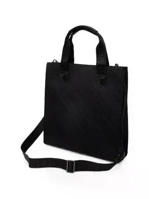 Guess Monogram Logo-jacquard Tote Bag