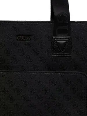 Guess Monogram Logo-jacquard Tote Bag