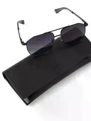 ALLSAINTS Double-bridge Pilot Sunglasses - Black