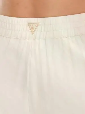 Guess Wide-leg Trousers With Logo Detail