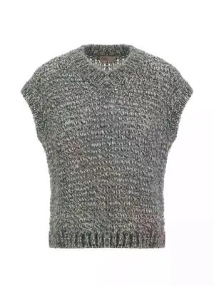 Herno Sequin Embellished V-neck Vest