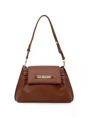 Moschino Logo-lettering Shoulder Bag - Brown