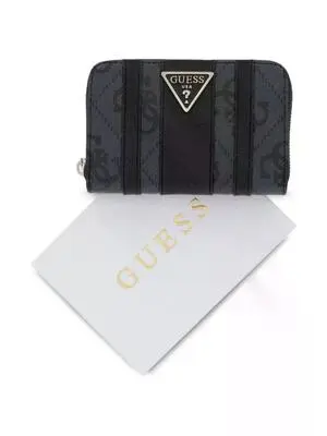 Guess Laurel Logo-print Panelled Wallet - Grey