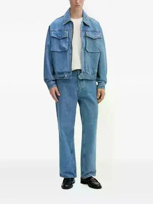 Filling Pieces Denim Jacket With Logo Plaque