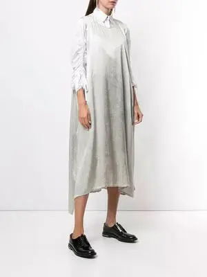 Y’s Oversized Pinstripe Shift Dress