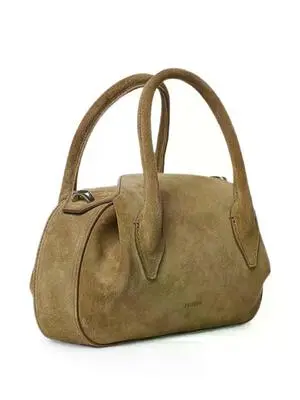 Yuzefi Mini Oyster Duffle Suede Handbag