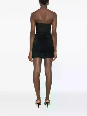 Blumarine Strapless Draped Mini Dress