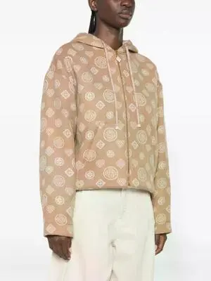Casablanca Hooded Jacket With Monogram Print