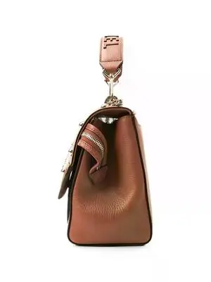 LANCEL Studded Grained-leather Tote Bag