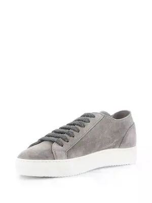 DOUCAL'S Suede Lace-up Sneakers