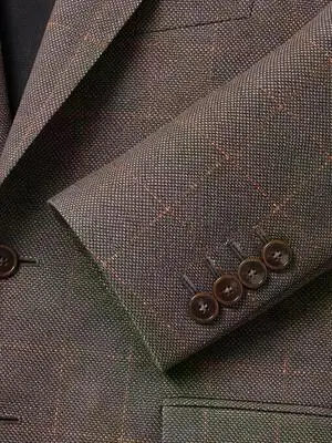 Pal Zileri Check-pattern Notched-lapel Jacket - Brown