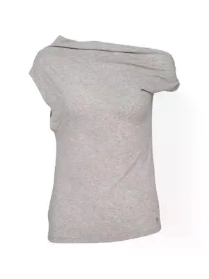 GLOWNY Draped Asymmetric T-shirt