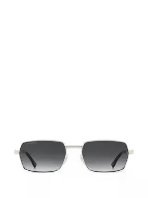 Dsquared2 Rectangle Frame Gradient Tint Sunglasses - Silver