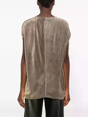 Rick Owens V-neck Cap Sleeve Blouse