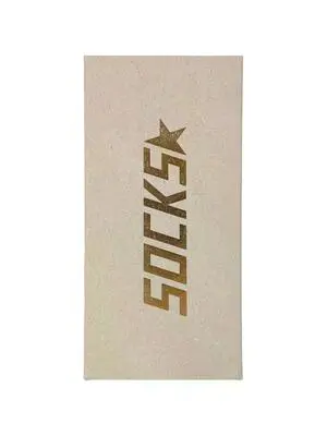 GOLDEN GOOSE Distressed Cotton Socks With Stripe Print
