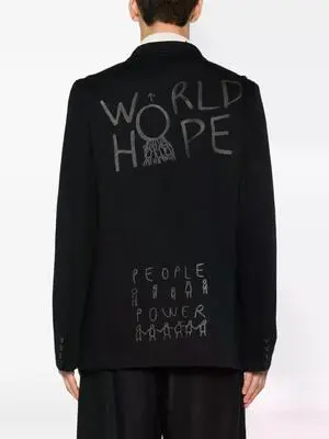 Comme Des Garçons Graphic-print Blazer