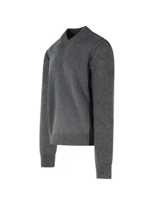 Marni Ribbed Knit V-neck Sweater