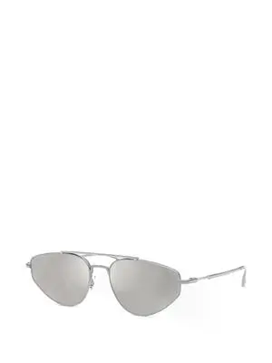 Oliver Spencer Pilot-frame Sunglasses With -tone Mirror Lenses - Silver