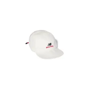 Miu Miu Embroidered Baseball Cap - White/red