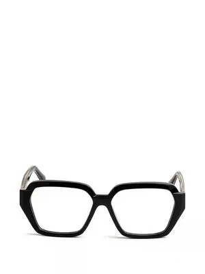 Cazal Geometric Frame Eyeglasses - Black