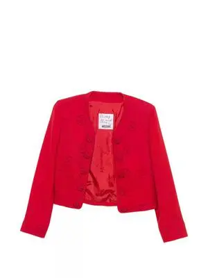 Moschino Embroidered Button-up Jacket