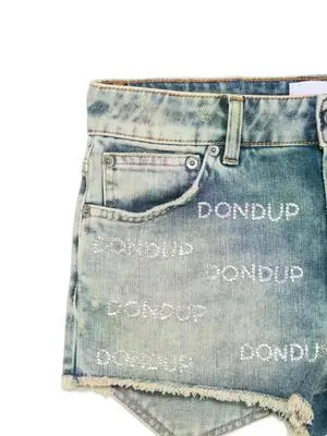 DONDUP Crystal Embellishment Denim Shorts