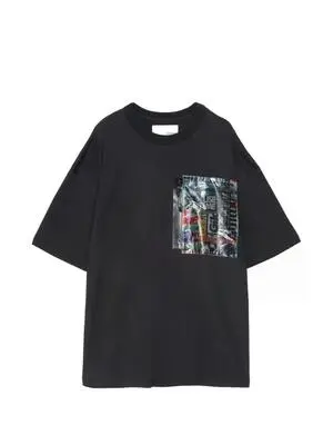 YOSHIOKUBO Cotton Jersey Zip-pocket T-shirt