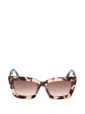 Emilio Pucci Tortoiseshell Effect Square Frame Sunglasses - Neutrals