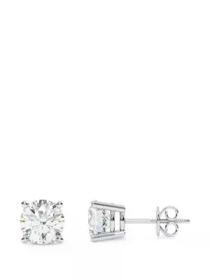 Diamond Essentials 14k White Gold Lab-grown Diamond Stud Earrings
