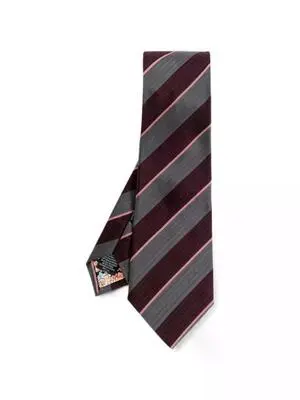 Paul Smith Striped Neck Tie - Red