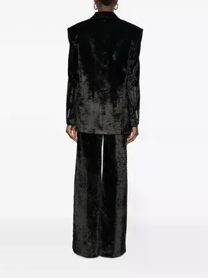 DONDUP Crushed Velvet Suit With Peak Lapels