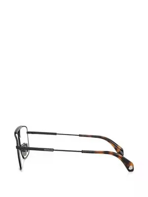 Moncler Tortoiseshell-effect Full Rim Eyeglasses