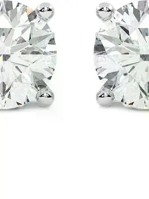 Diamond Essentials Diamond Solitaire Princess Cut Stud Earrings