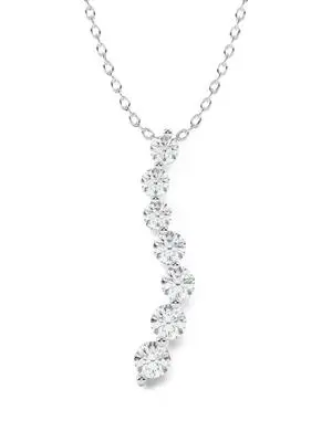 DIAMOND ESSENTIALS Journey Diamond Necklace - Silver