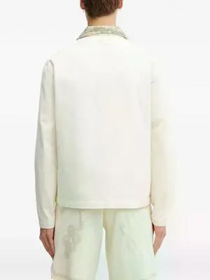 Filling Pieces Panier Woven-detail Zip-up Jacket