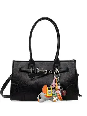 SILVIAN HEACH Crinkled-effect Charm Detail Tote Bag