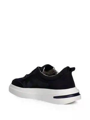 Guess Logo Plaque Panelled Sneakers