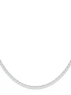 Diamond Essentials Laboratory-grown Diamond Tennis Necklace - Silver
