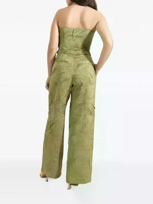Ulla Johnson Carine Satin-finish Trousers - Green