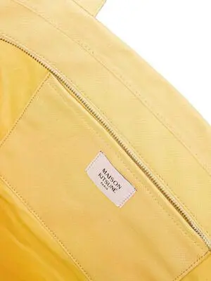 Maison Kitsuné Extra Large Handwriting Logo-embroidered Tote Bag - Yellow