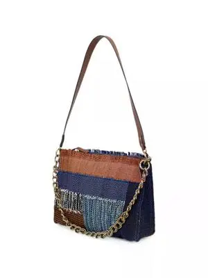 SESSUN Farawa Patchwork Fringed Shoulder Bag