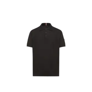 Moncler Logo Cotton Knit Polo