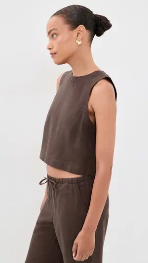 Marine Layer Quinn Linen Tank