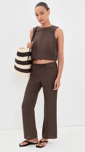 Marine Layer Quinn Linen Tank