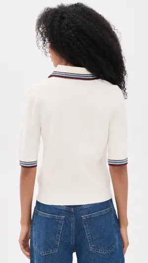 Veronica Beard Quinelle Knit Polo