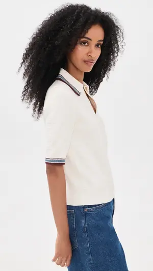 Veronica Beard Quinelle Knit Polo