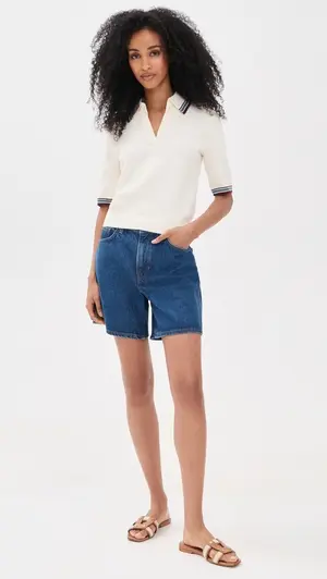 Veronica Beard Quinelle Knit Polo