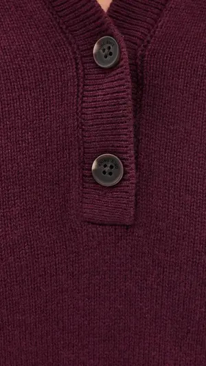 ANINE BING Lee Polo Sweater