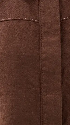 LE JEAN Linen Short Sleeve Swing Shirt