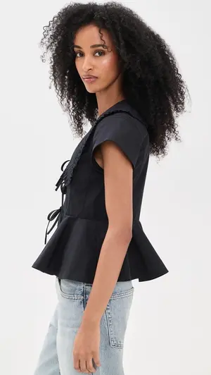 GANNI Regenerative Cotton Poplin Blouse